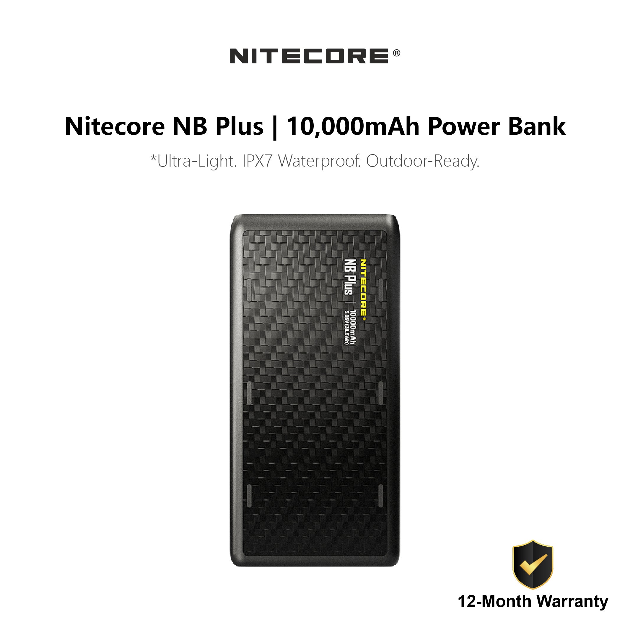 Nitecore NB Plus 10,000mAh Power Bank – Ultra-Light, Waterproof ...